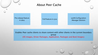 Peer Cache for Configuration Manager clients | PPTX