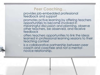 Peer coaching pilot | PPTX