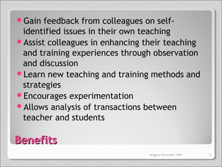 Peer coaching for collaboration | PPT