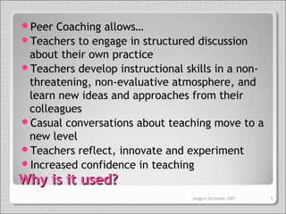 Peer coaching for collaboration | PPT
