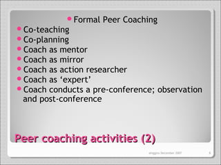 Peer coaching for collaboration | PPT