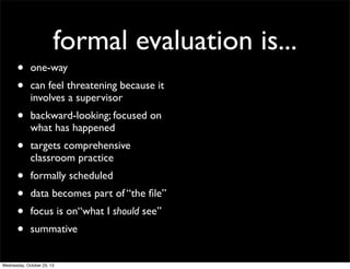 Peer Observation & Coaching Presentation | PDF