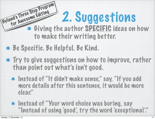 Peer Editing Overview Presentation | PDF