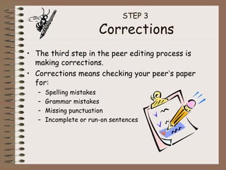 Peer editing tutorial | PPT | Freelance Writing | Content Production