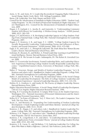 Peer education in students leadership programme | PDF