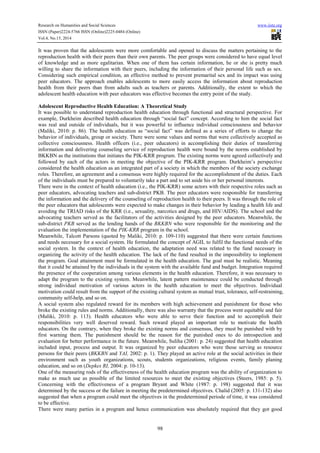 Peer educator and adolescent reproduction health education | PDF