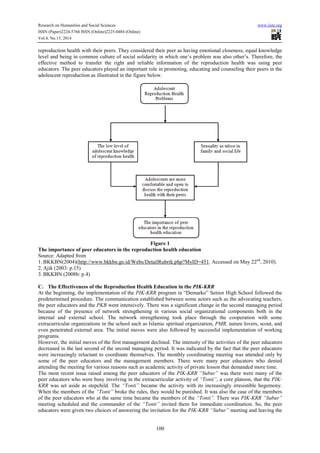 Peer educator and adolescent reproduction health education | PDF