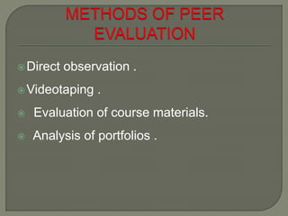 Peer evaluation | PPTX