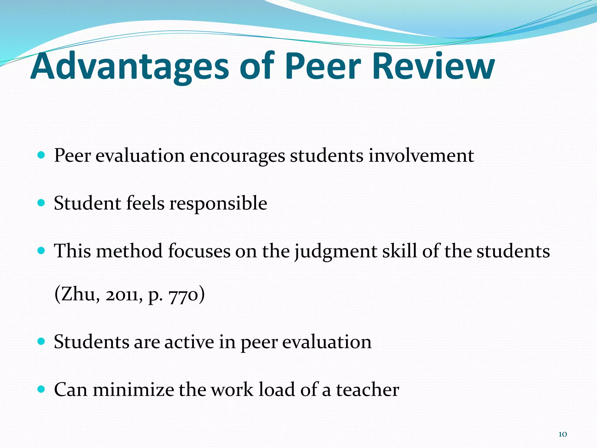 Peer evaluation | PPTX
