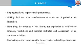 PEER EVALUATION NURSING EDUCATION .pptx