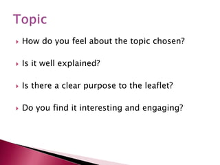 Peer evaluation questions | PPTX