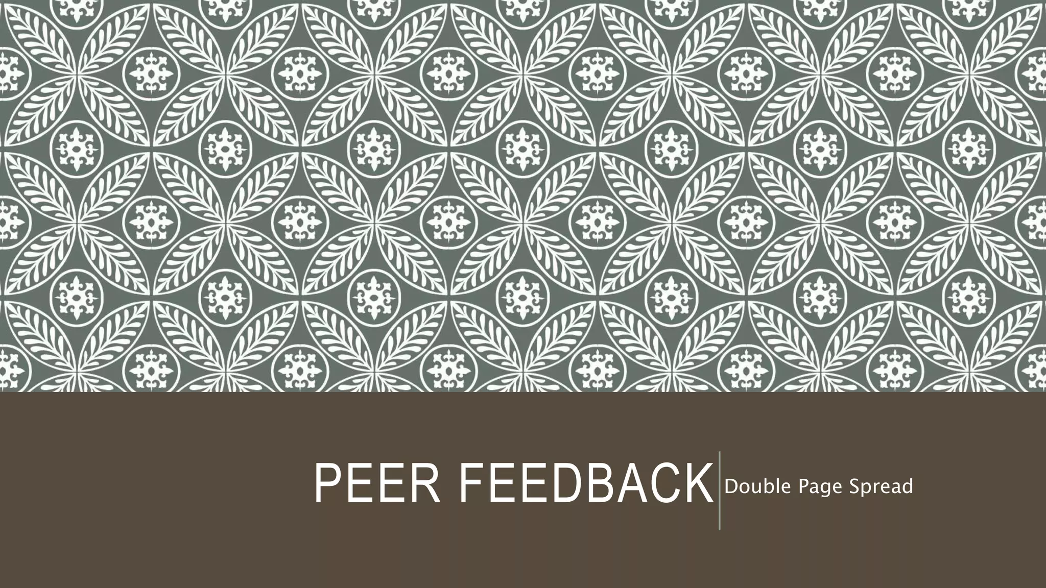 Peer Feedback | PPTX