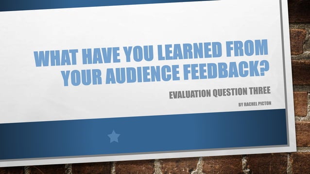 Evaluation Question Three | PPT