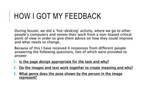 Peer feedback | PPTX