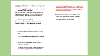 Peer feedback digi and poster | PPT