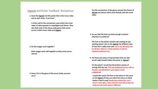 Peer feedback digi and poster | PPT