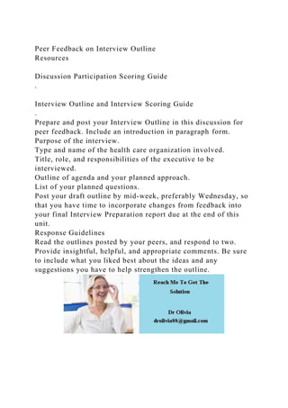 Peer Feedback on Interview OutlineResourcesDiscussion Particip.docx