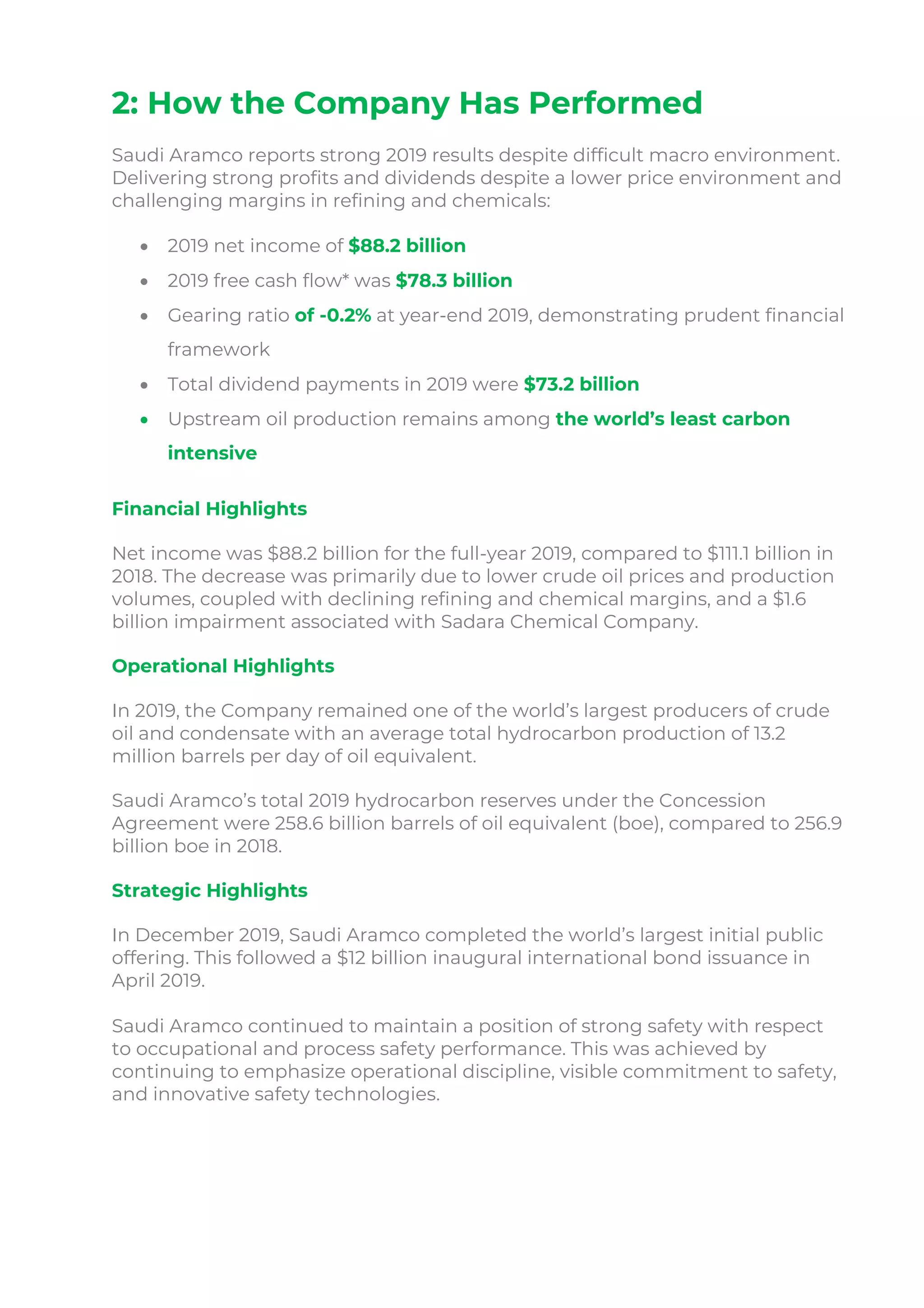 Saudi Aramco Profile - Peer Graded Assignment | PDF