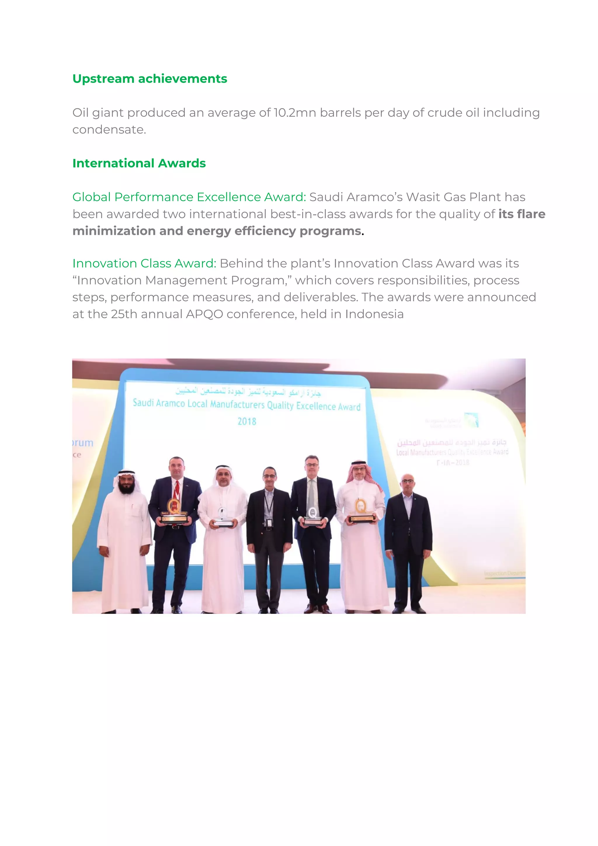 Saudi Aramco Profile - Peer Graded Assignment | PDF