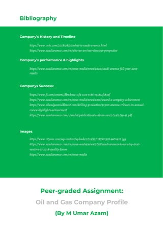 Saudi Aramco Profile - Peer Graded Assignment | PDF