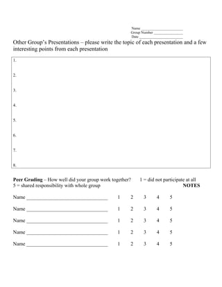 Peer grading rubric 12.02.2013