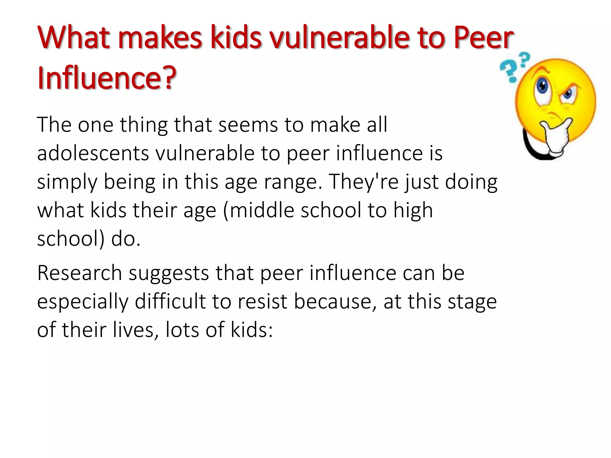 Peer influence | PPTX