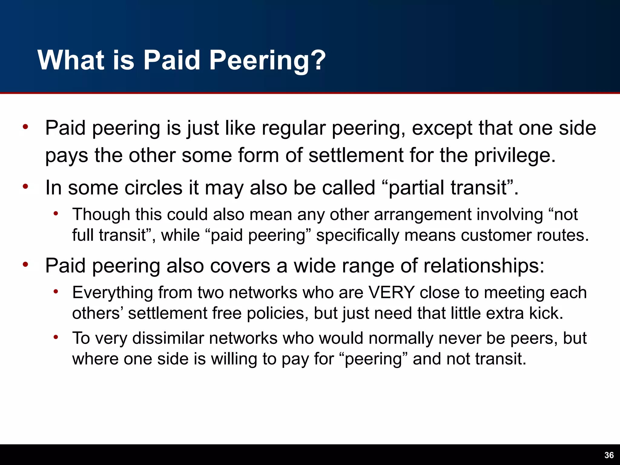 A Guide to Peering on the Internet | PPT