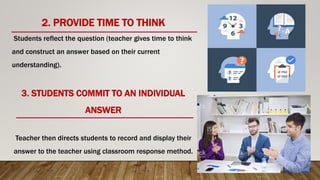 Peer instruction method | PPT