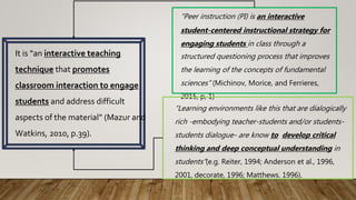 Peer instruction method | PPT