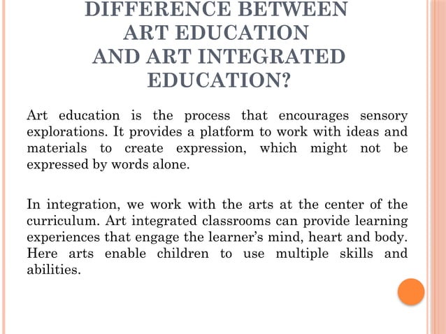 Peer Learning PPT.pptx on ART INTEGRATED LEARNING | PPT