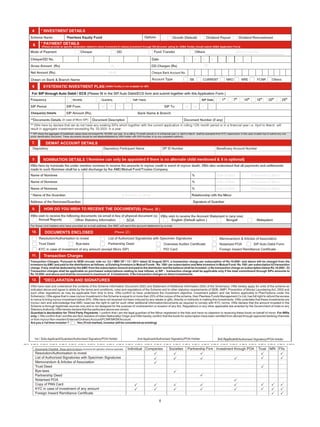 Peerless mutual fund common application form with kim | PDF