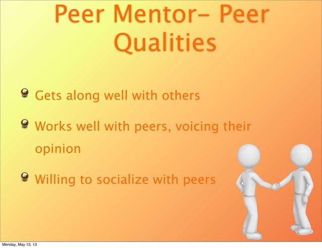 Peer mentoring presentation | PPT