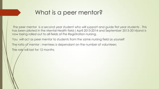 Peer mentor presentation | PPTX