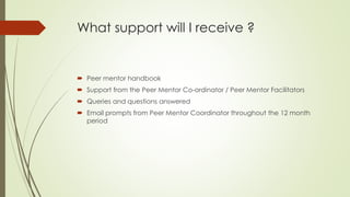 Peer mentor presentation | PPTX