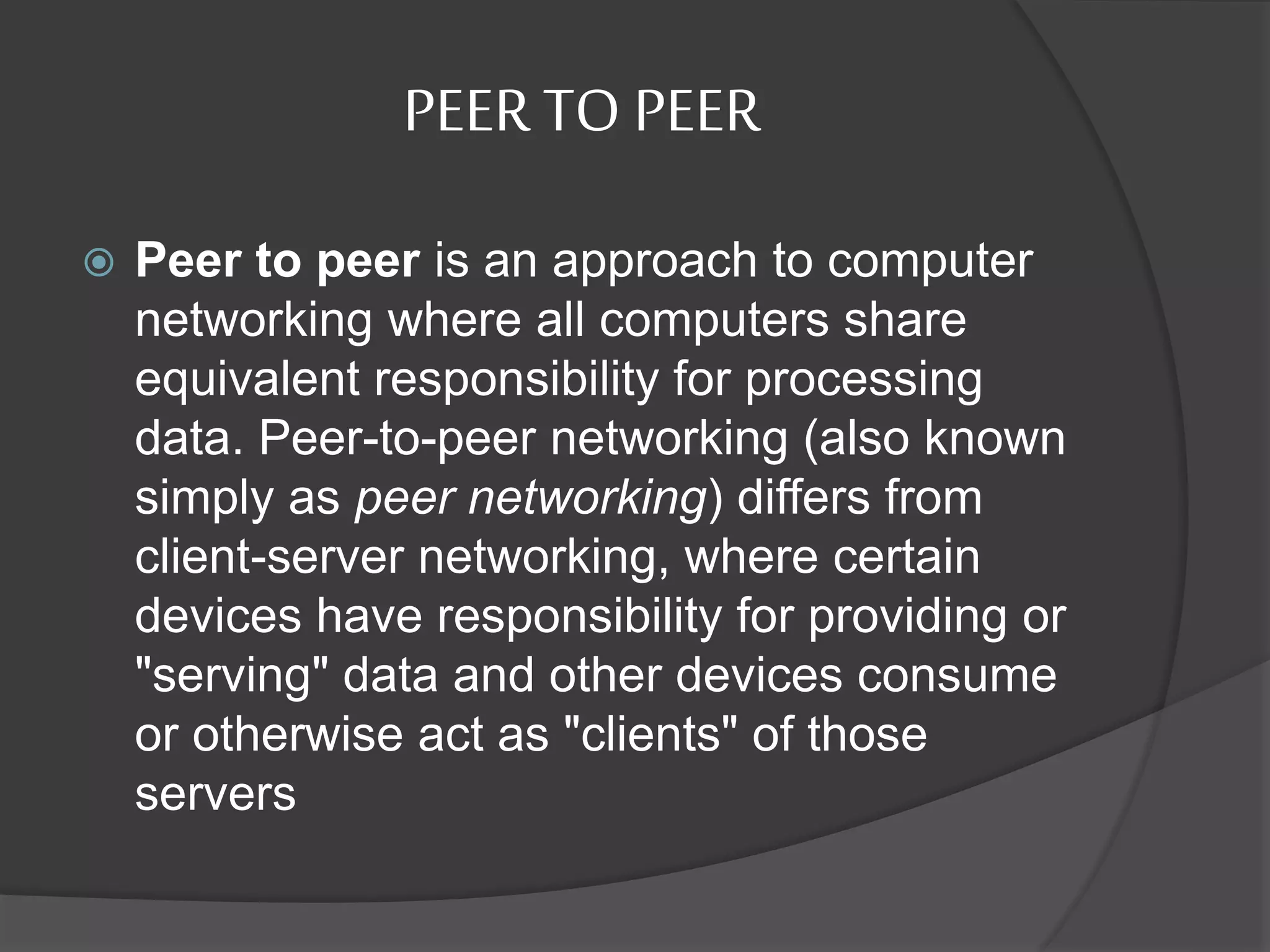 Peer to peer | PPTX