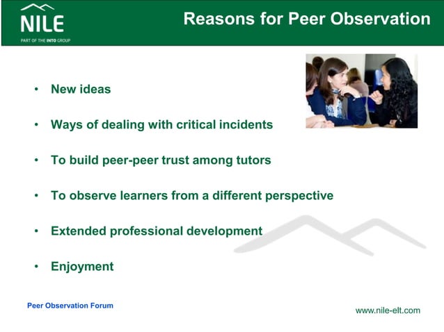 Peer observation for lasting CPD | PPTX