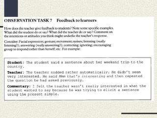 Peer observation in teacher development | PPT