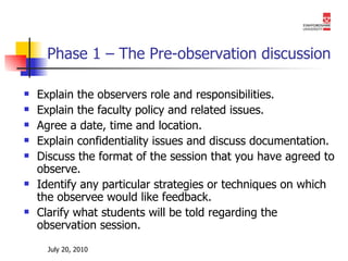 Peer observation of teaching | PPT