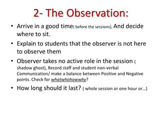 Peer observation of teaching ( mahdi) 2016 | PPT
