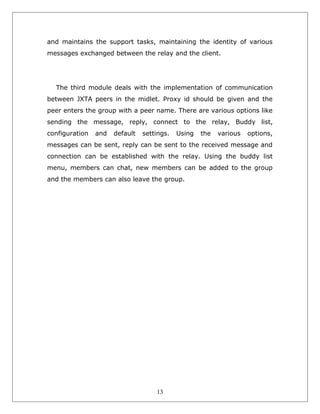 Peer peer messaging system (synopsis) | DOC