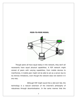 Peer peer messaging system (synopsis) | DOC