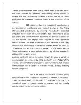 Peer peer messaging system (synopsis) | DOC