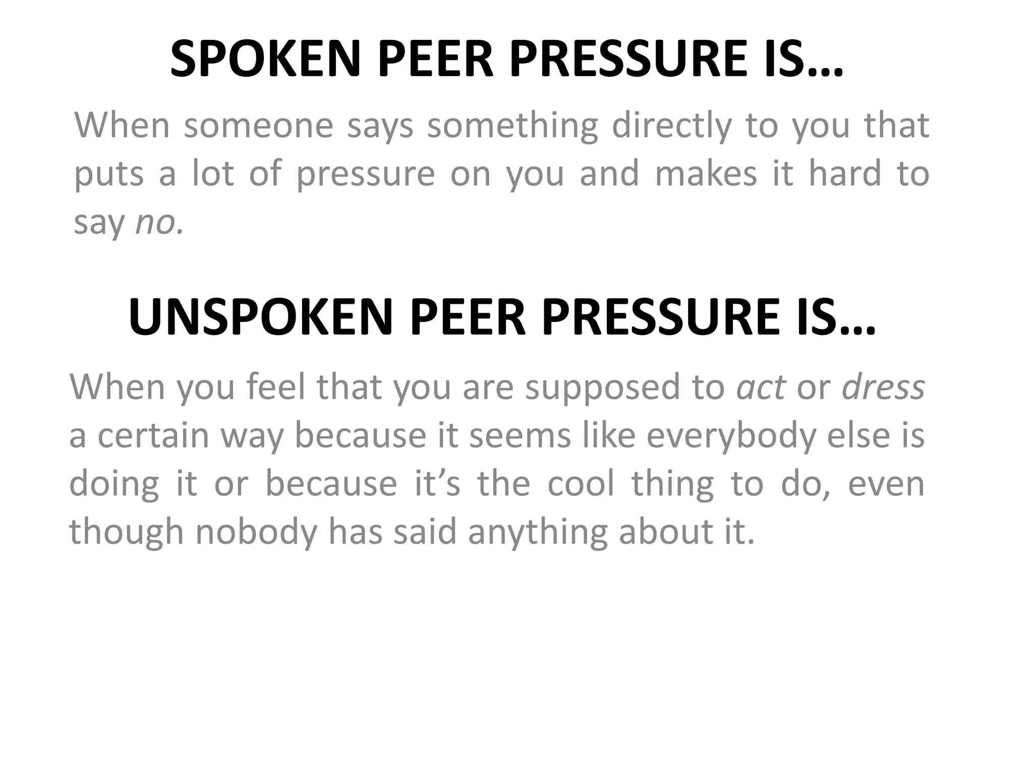 Peer pressure | PPTX