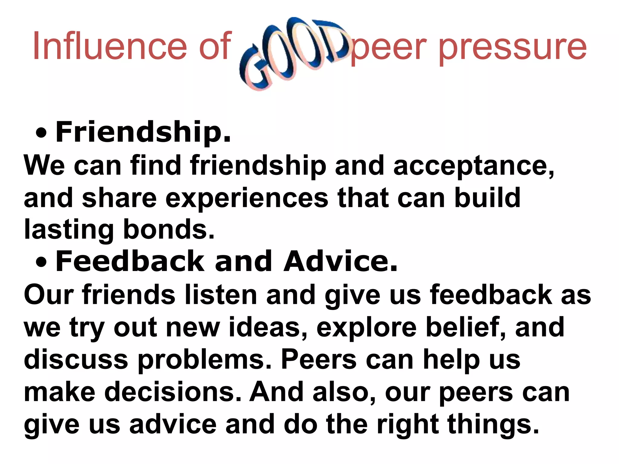 Peer pressure | PPTX