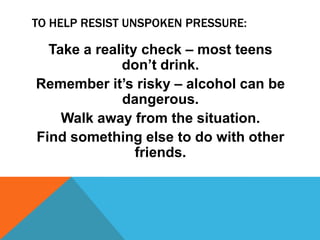 Peer pressure use | PPT