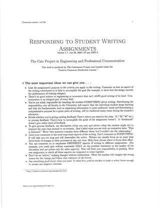 Peer Responding Samples - Peter Elbow included | PDF