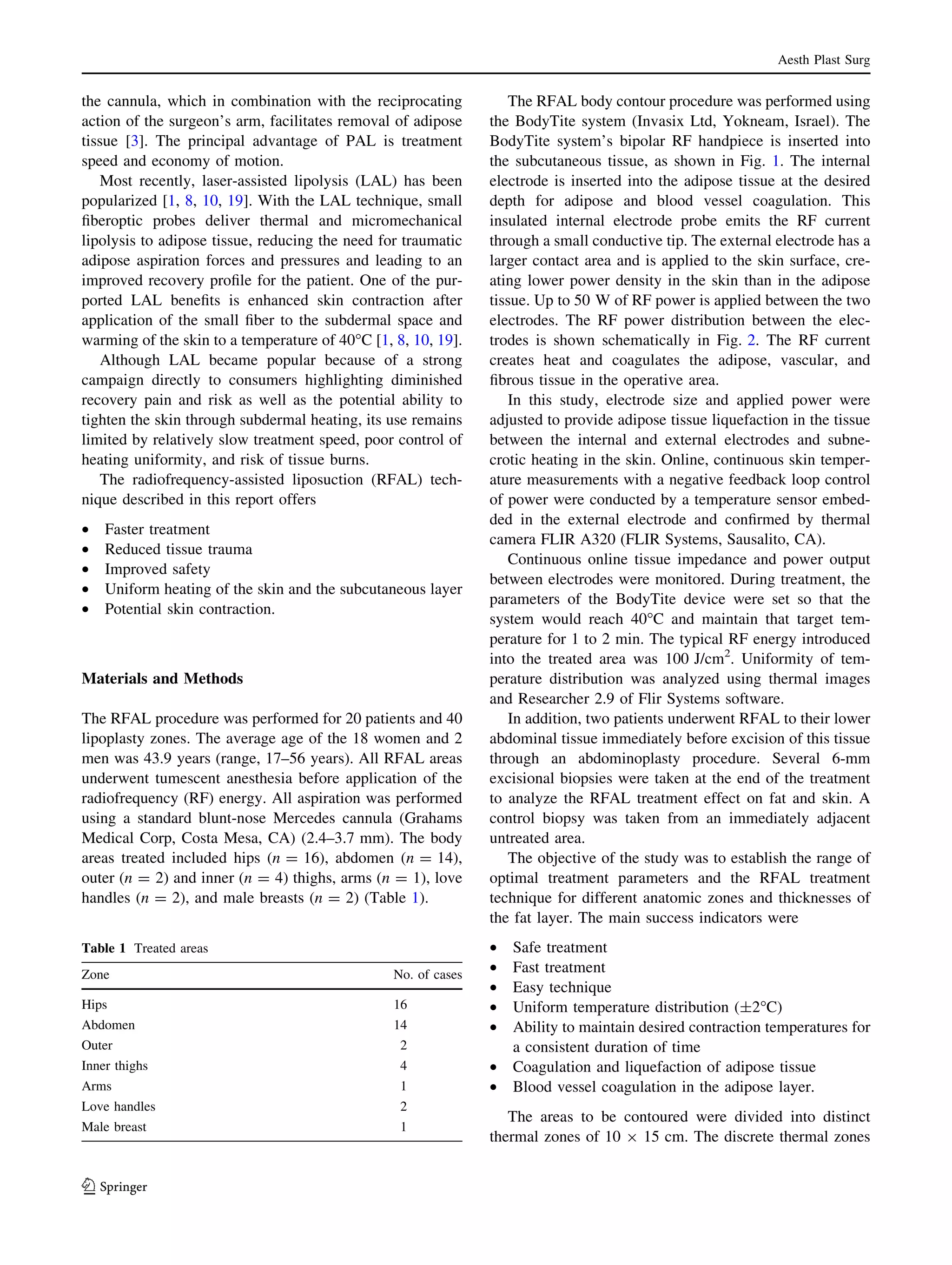 A New Approach for Adipose Tissue Treatment and Body Contouring Using ...