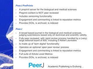 Peer Review at PeerJ - a Presentation to the Council of Science Editors ...