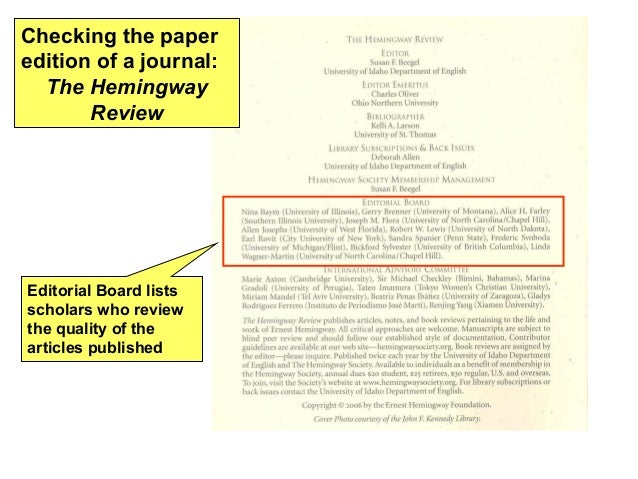 Peer reviewed journals 2013