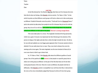 Peer review example | PPT